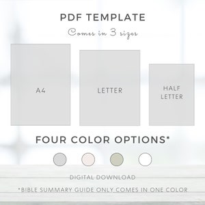 Bible Study Guide Digital Bible Study Printable Bible Template Bible