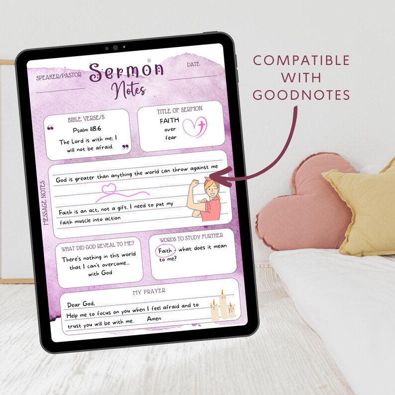 Kids Sermon Notes Template: Church Note Taking Sheet (PDF) - Etsy