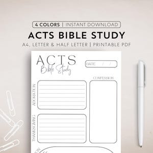 New Christian Printable Bible Study PDF Simple Bible Study Template ...