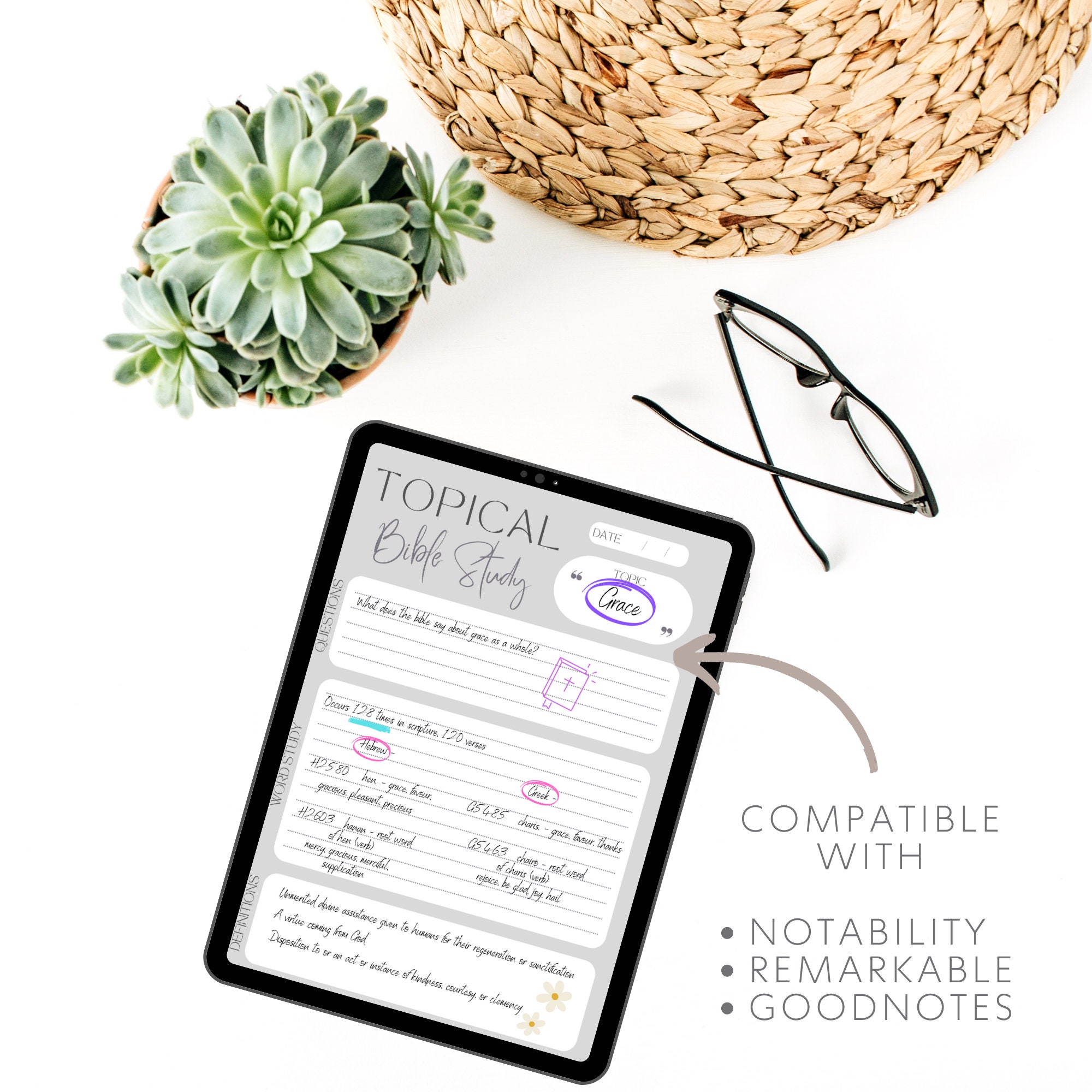 Topical Bible Study Printable Bible Subject Study Digital Template ...