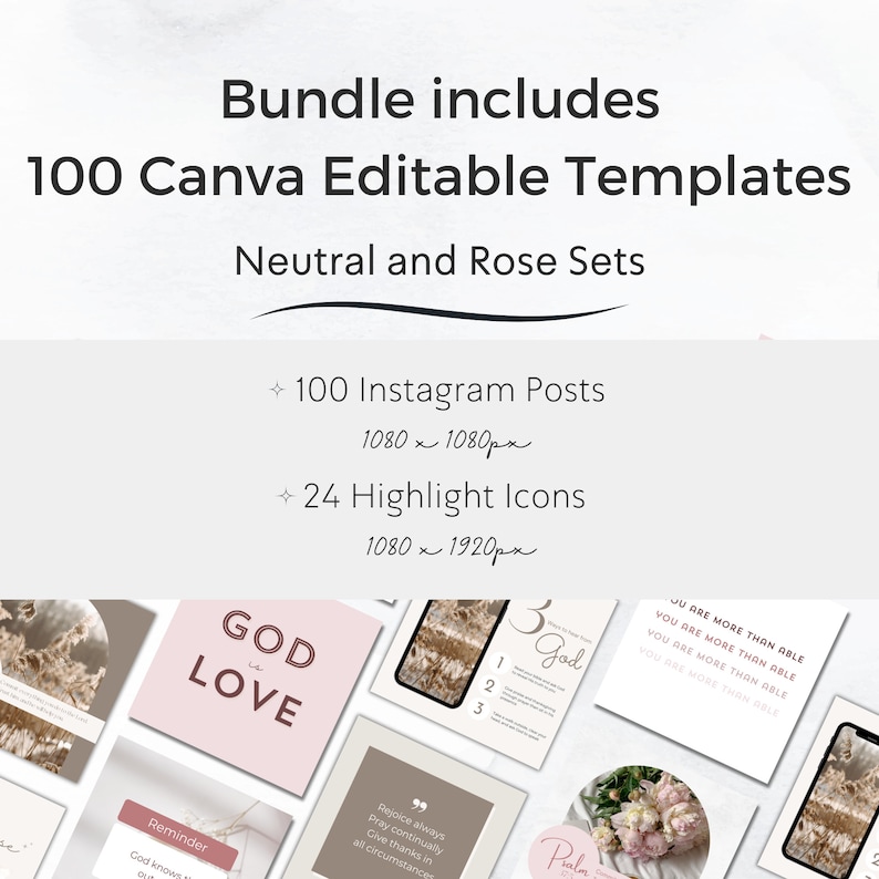 Christian Social Media Template Canva Church Instagram Post Faith Based ...