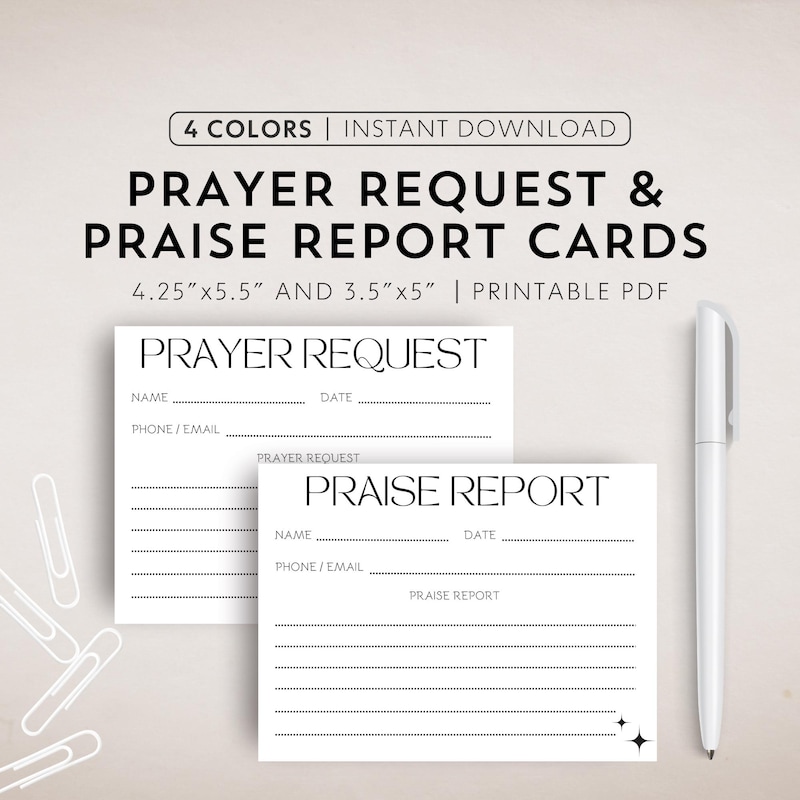 Prayer Request Cards - Etsy