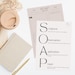 Printable SOAP Bible Study Template SOAP Study Method Bible - Etsy