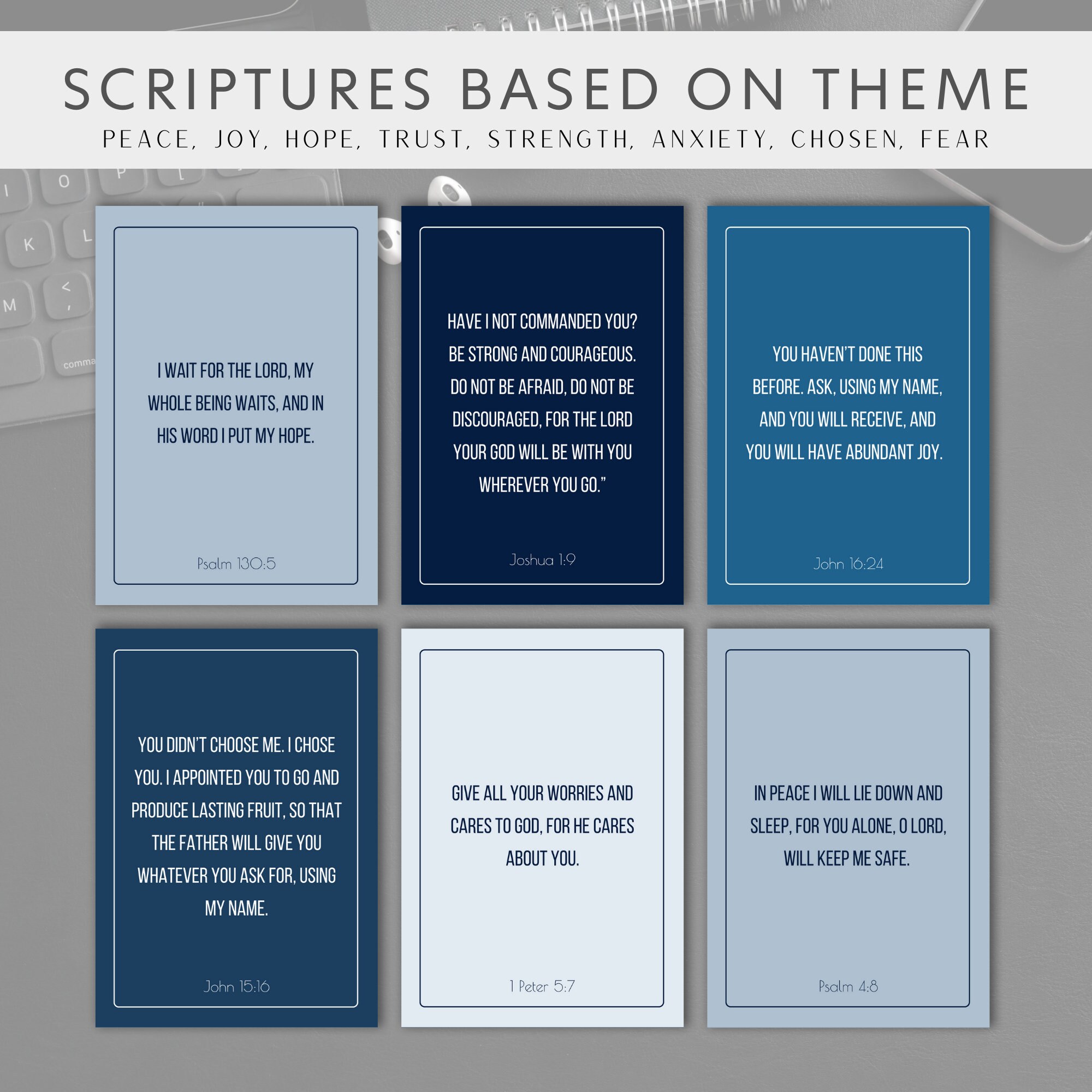 Personalized Mens Bible Verse Cards Custom Scripture Cards Men ...