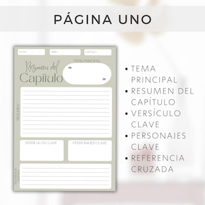 Spanish Chapter Summary Printable Resumen Del Capitulo Chapter Notes ...