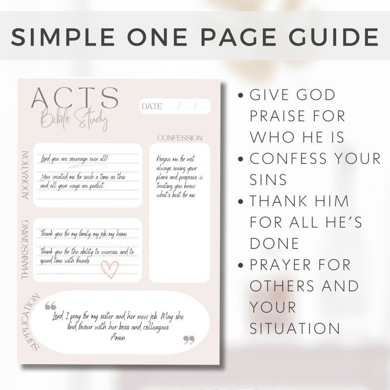 New Christian Printable Bible Study PDF Simple Bible Study Template ...