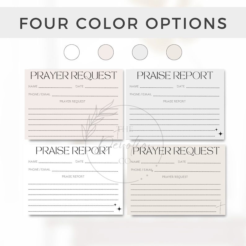 Printable Prayer Request Cards Praise Report Card Printable Church ...