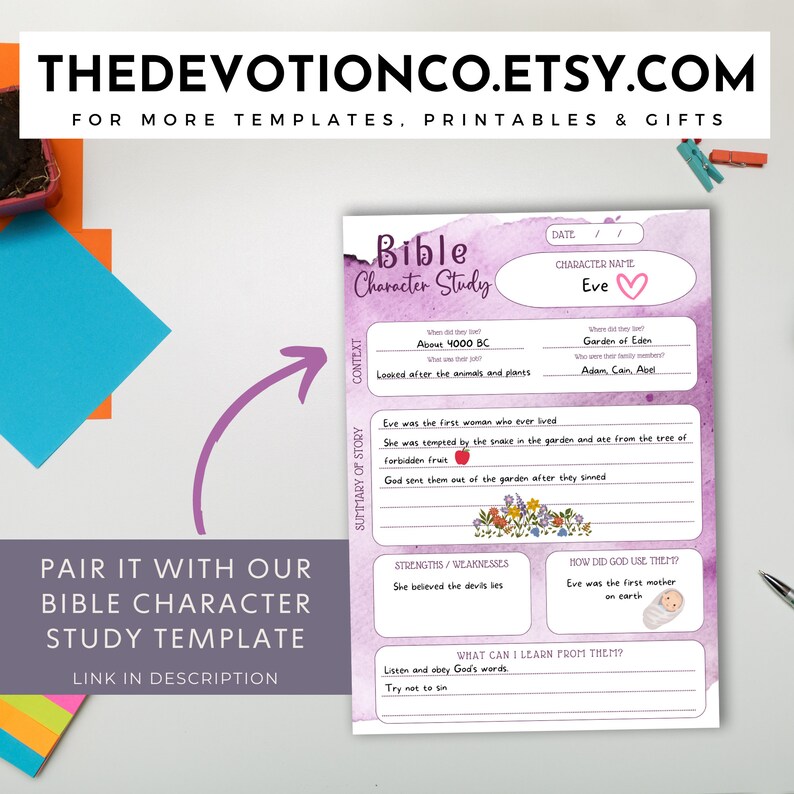 Bible Study Kids Printable SOAP Bible Study Template Homeschool ...