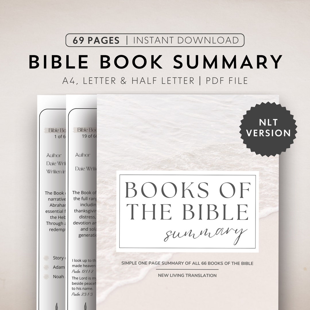 Bible Book Summary Printable Book Bible Summary Guide Bible Book Review ...