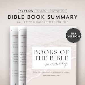 Bible Book Summary Printable Book Bible Summary Guide Bible Book Review ...