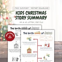 Nativity Story Printable Activity, Christmas and Advent Kids Crafts ...