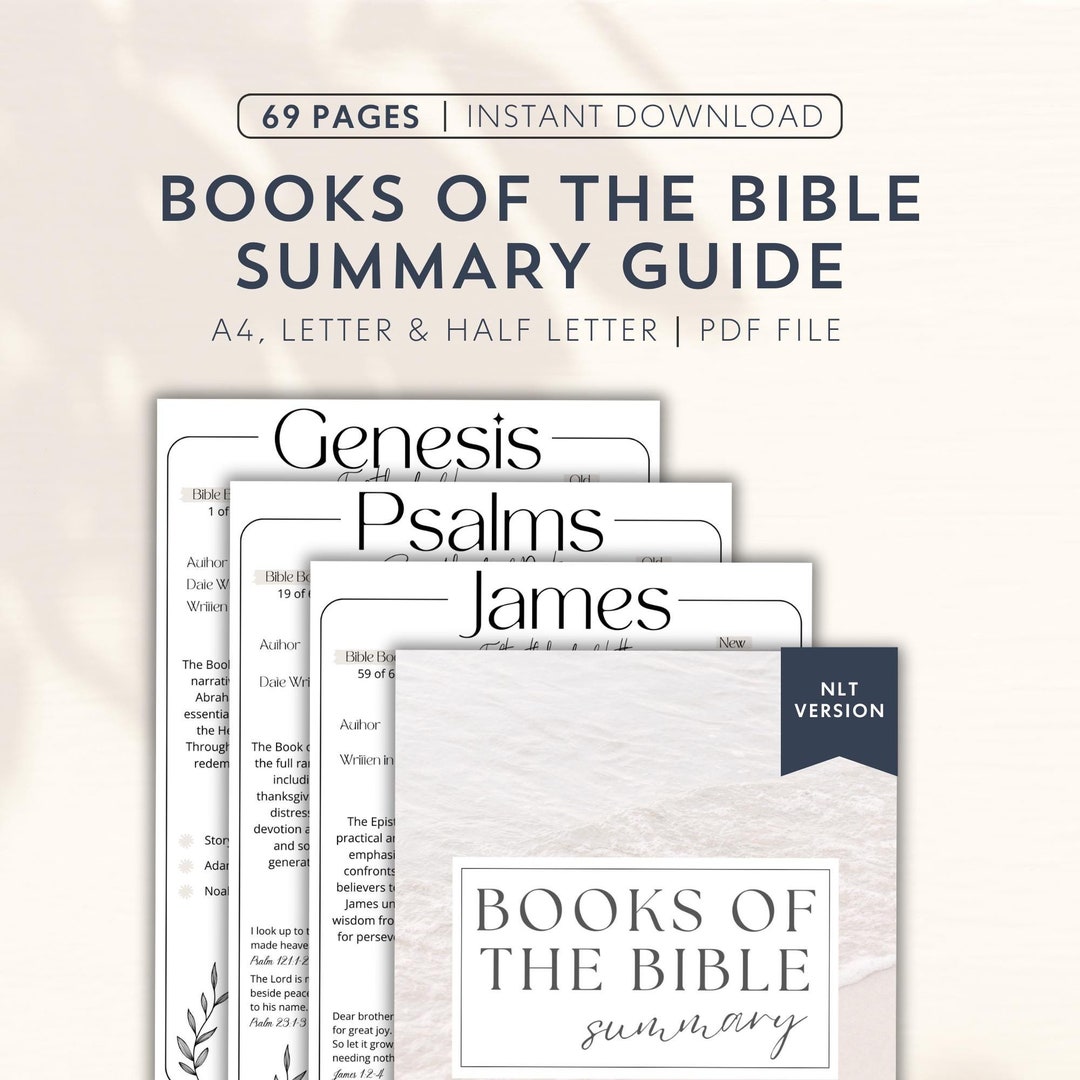 Bible Book Summary Printable Book Bible Summary Guide Bible Book Review ...