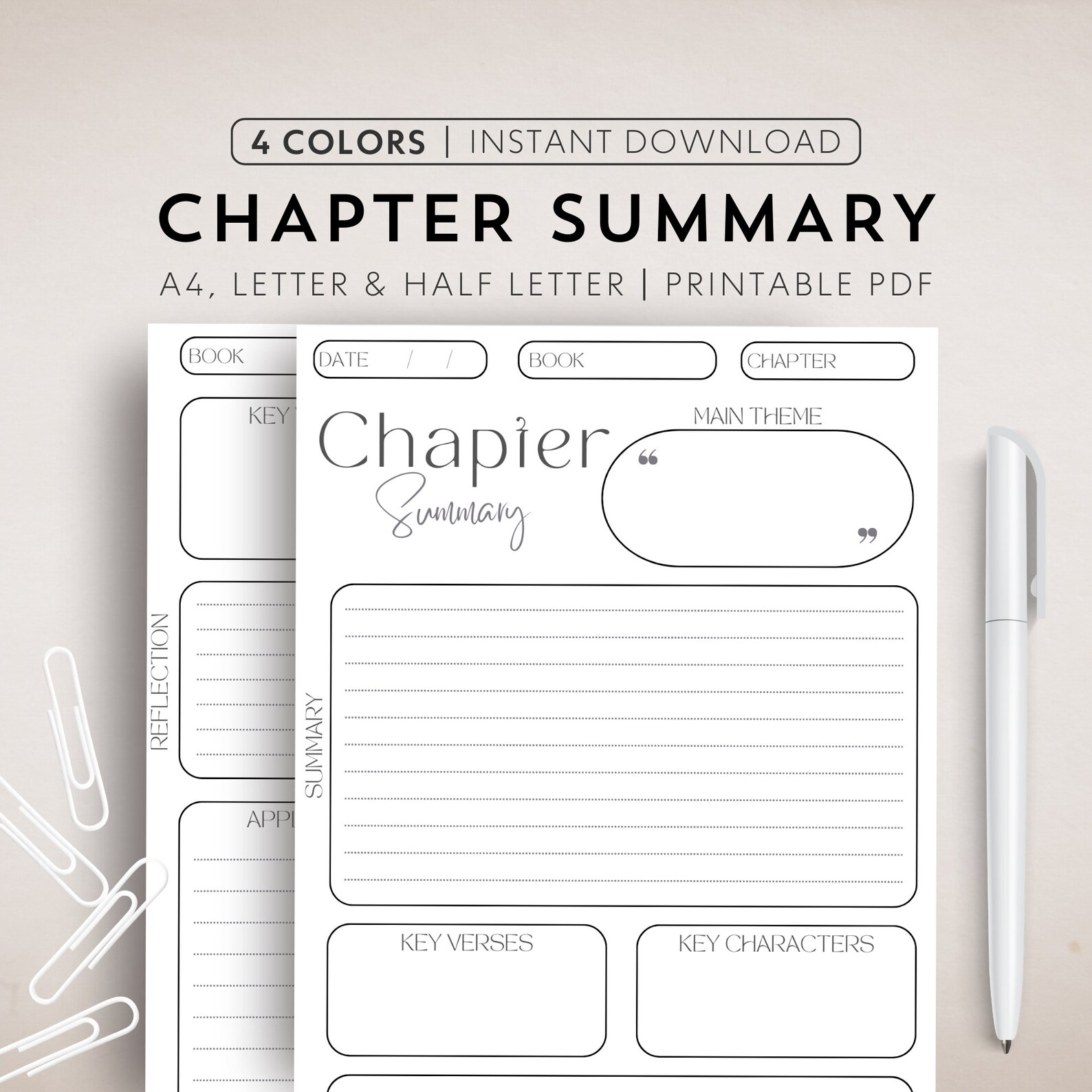 Bible Study Printable Bible Chapter Summary Bible Study Goodnotes Bible
