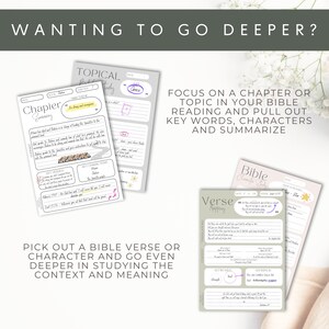 Bible Study Bundle Digital Bible Study Guide Printable Bible Notes ...