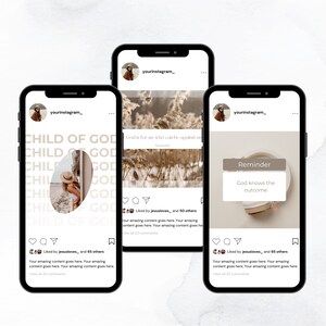 Christian Social Media Template Canva Church Instagram Post Faith Based ...