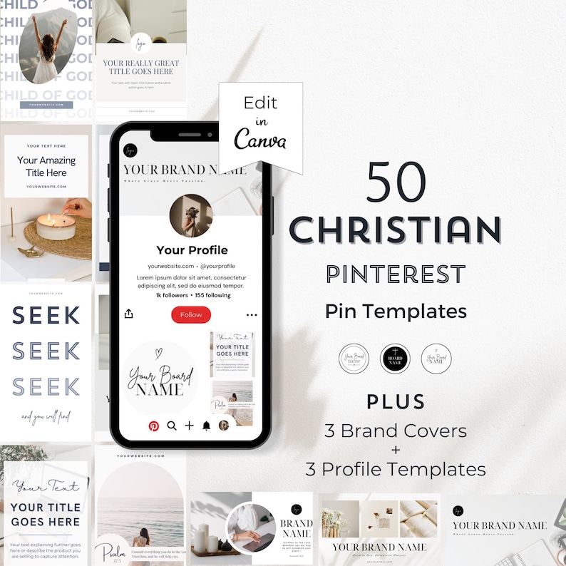50 Christian Pinterest Templates Editable Pinterest Page Pin Christian ...