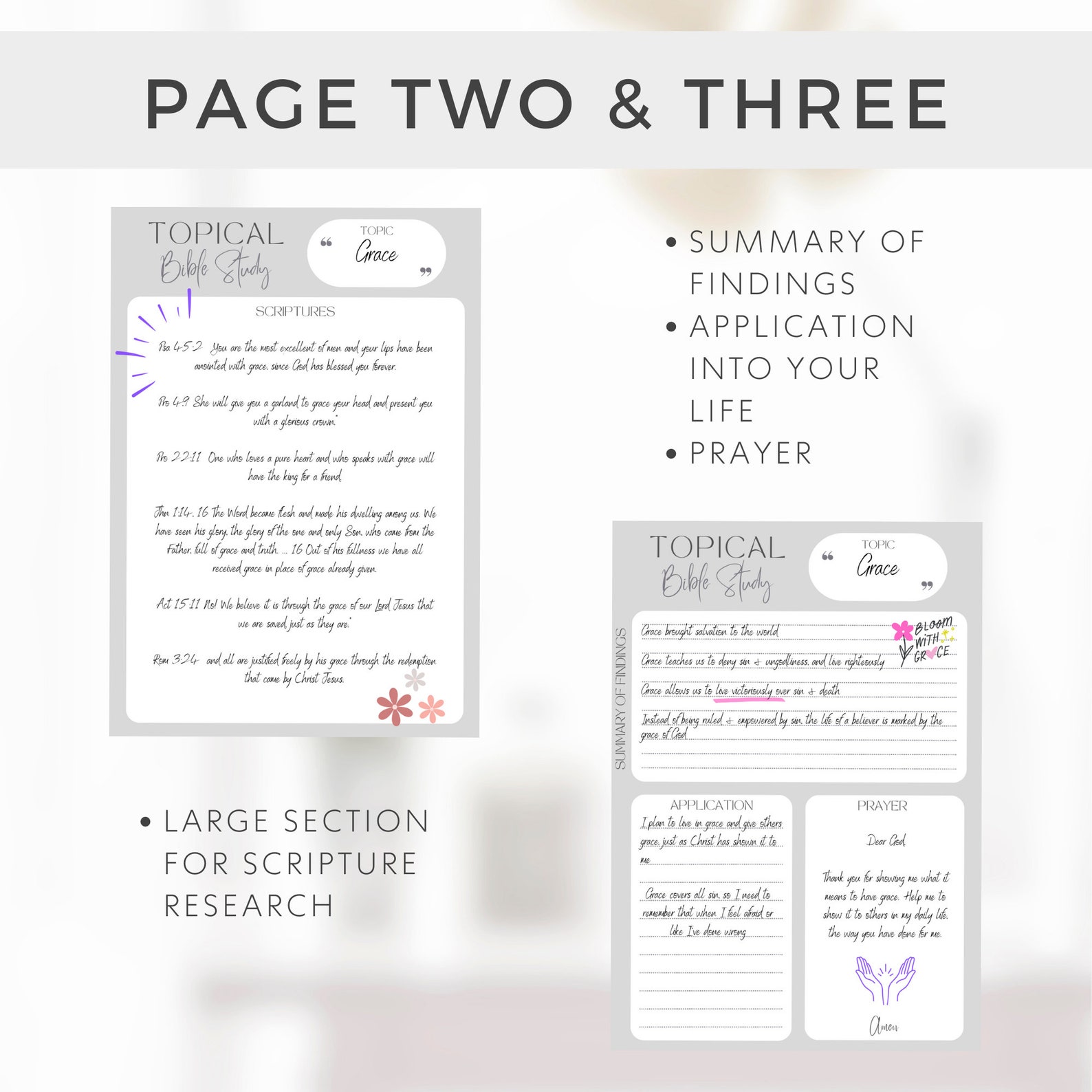 Topical Bible Study Printable Bible Subject Study Digital Template ...