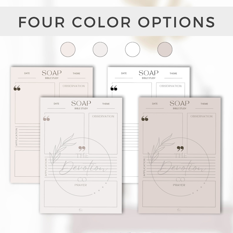 Printable SOAP Bible Study Template SOAP Study Method Bible Study ...
