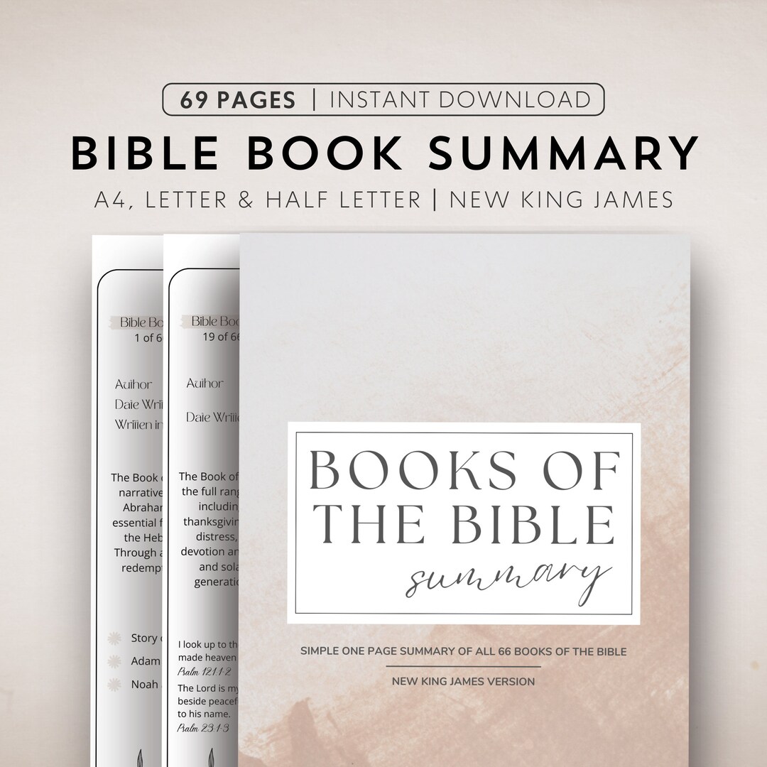 NKJV Bible Study Guide Printable Bible Summary Bible Book Review Bible ...