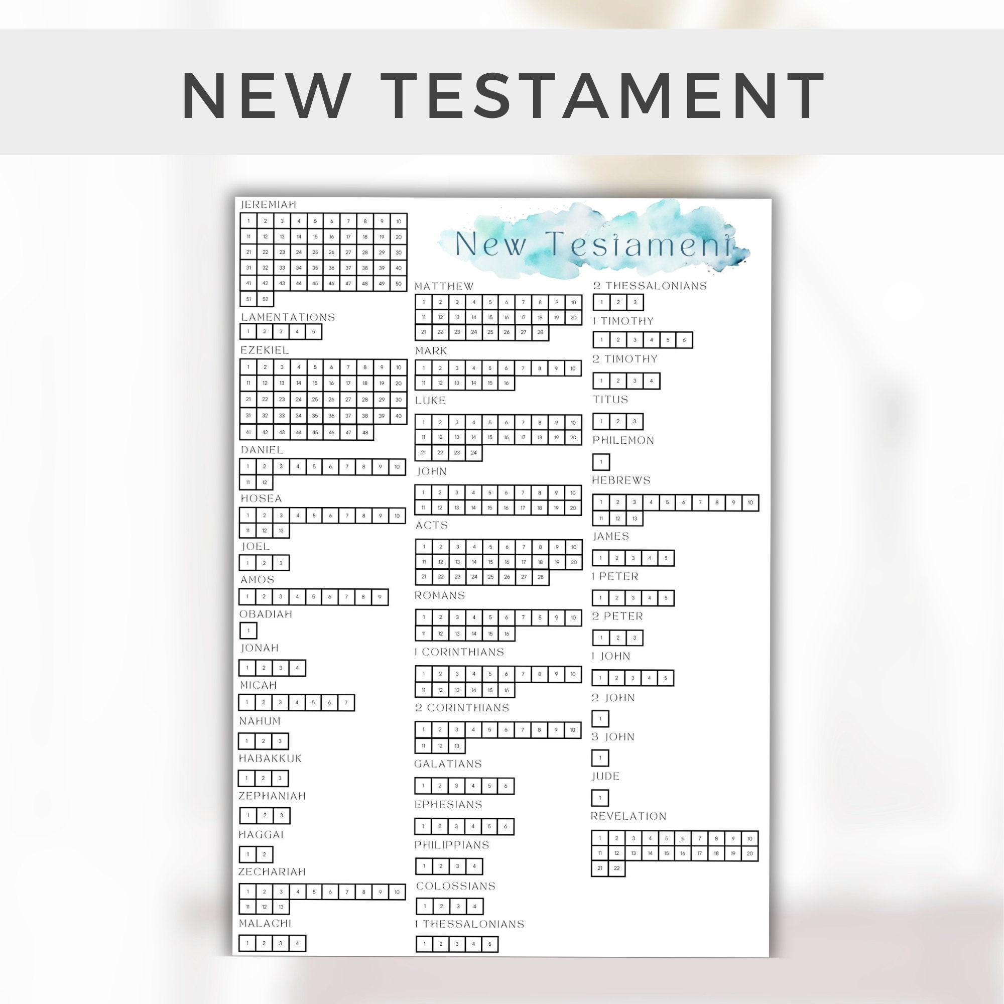 Printable Bible Reading Plan Checklist Bible Tracker Printable Bible ...
