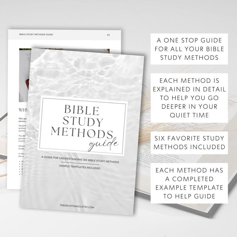 Bible Study Methods Printable Reference Guide for Devotions How to ...