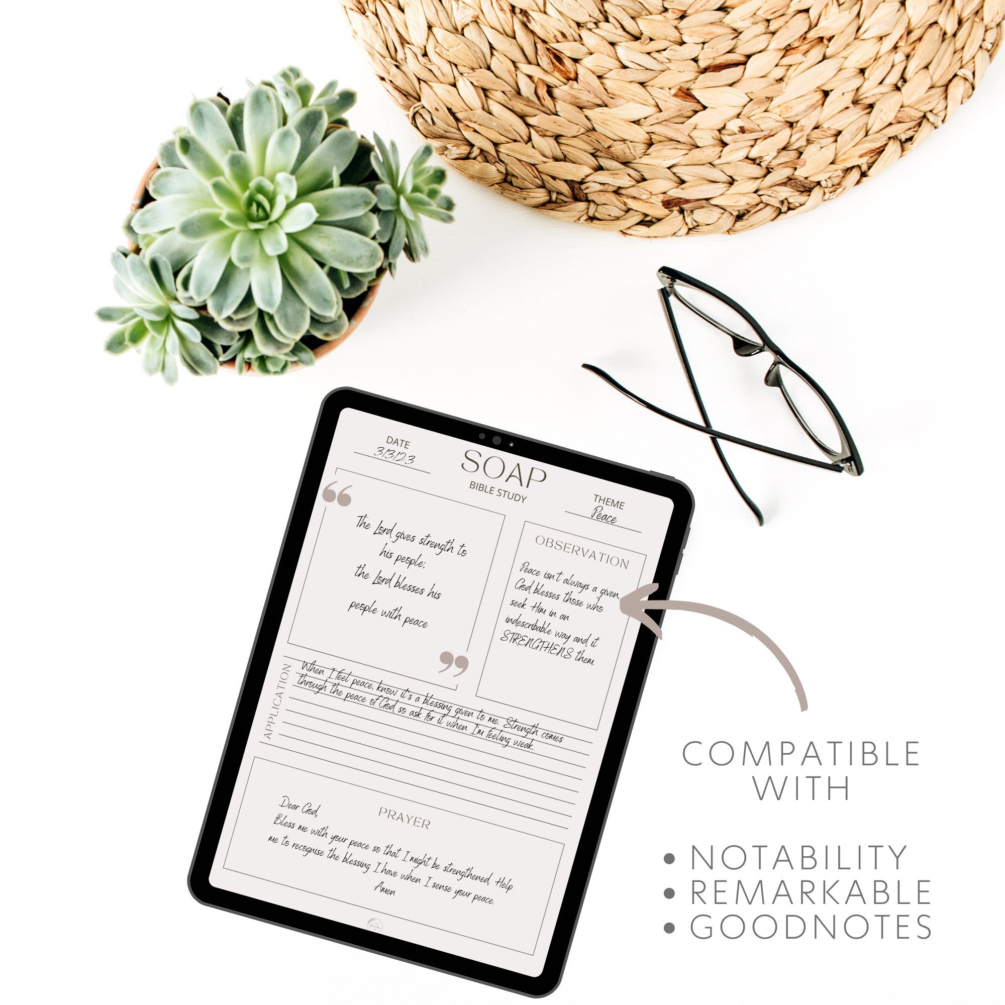 Printable SOAP Bible Study Template SOAP Study Method Bible Study ...