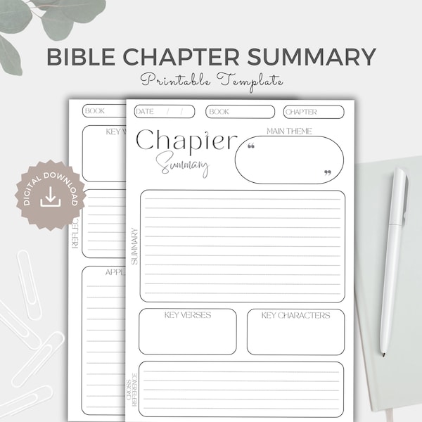 Bible Printable Cliff Notes - Etsy