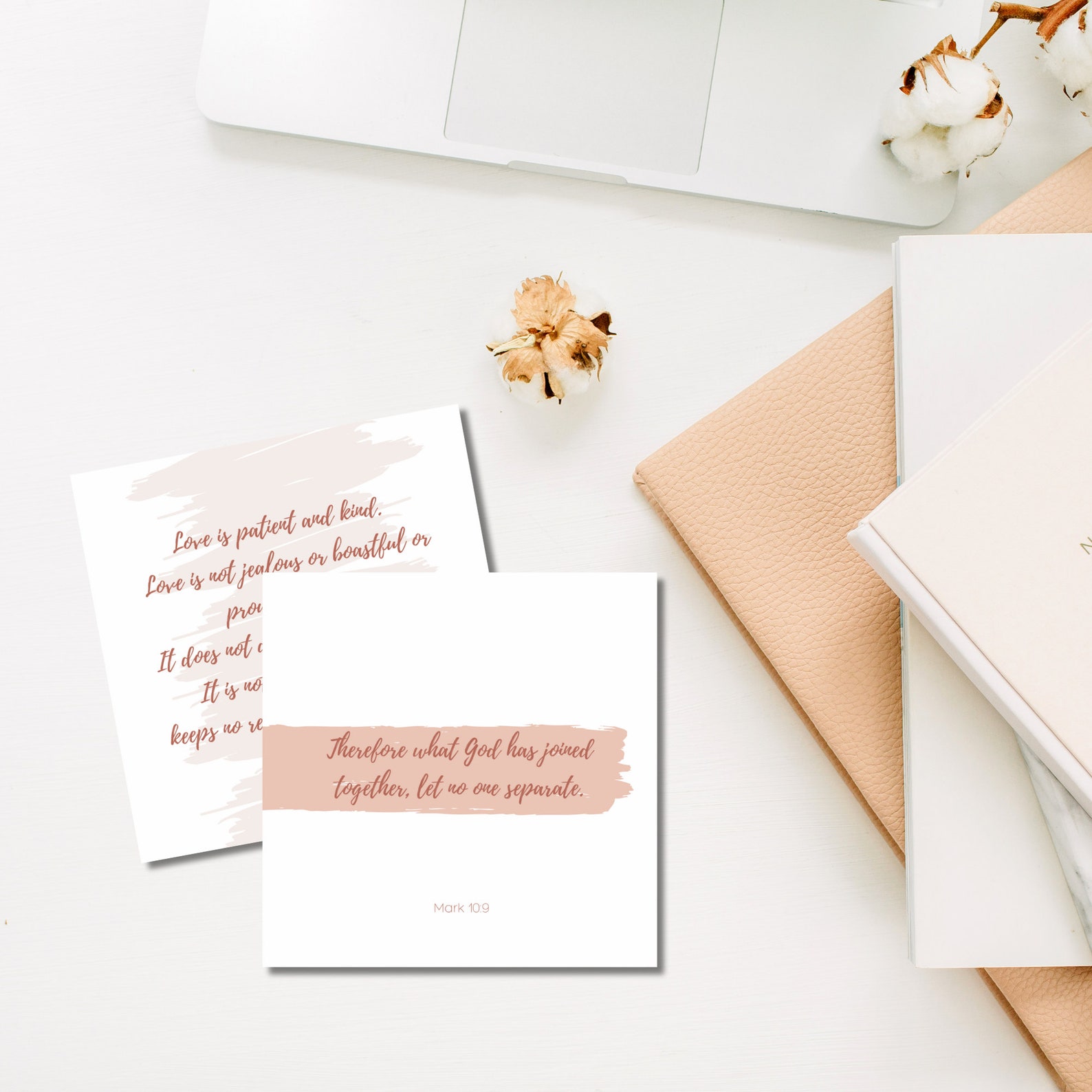 Love Scripture Cards Printable Couple Bible Verse Card Digital Marriage ...