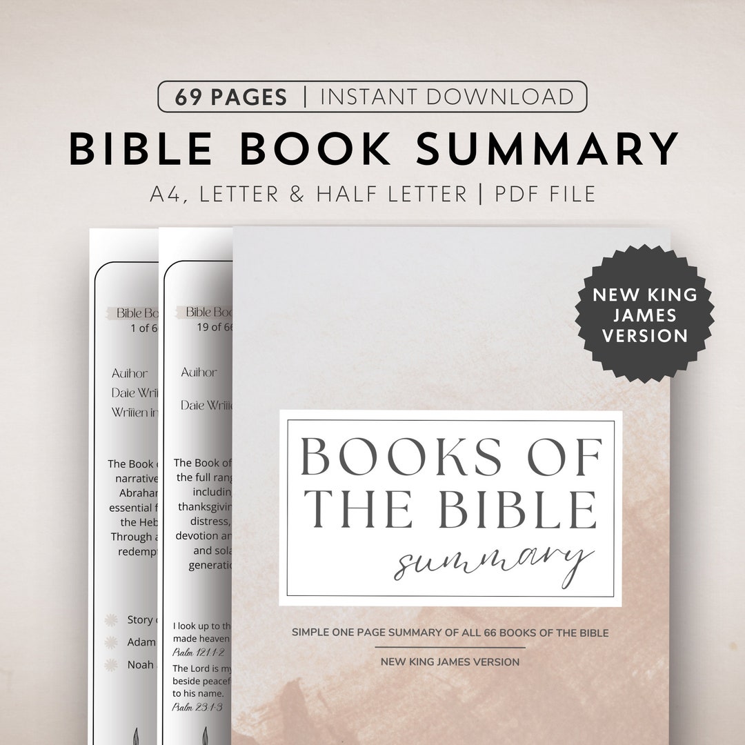 NKJV Bible Study Guide Printable Bible Summary Bible Book Review Bible ...