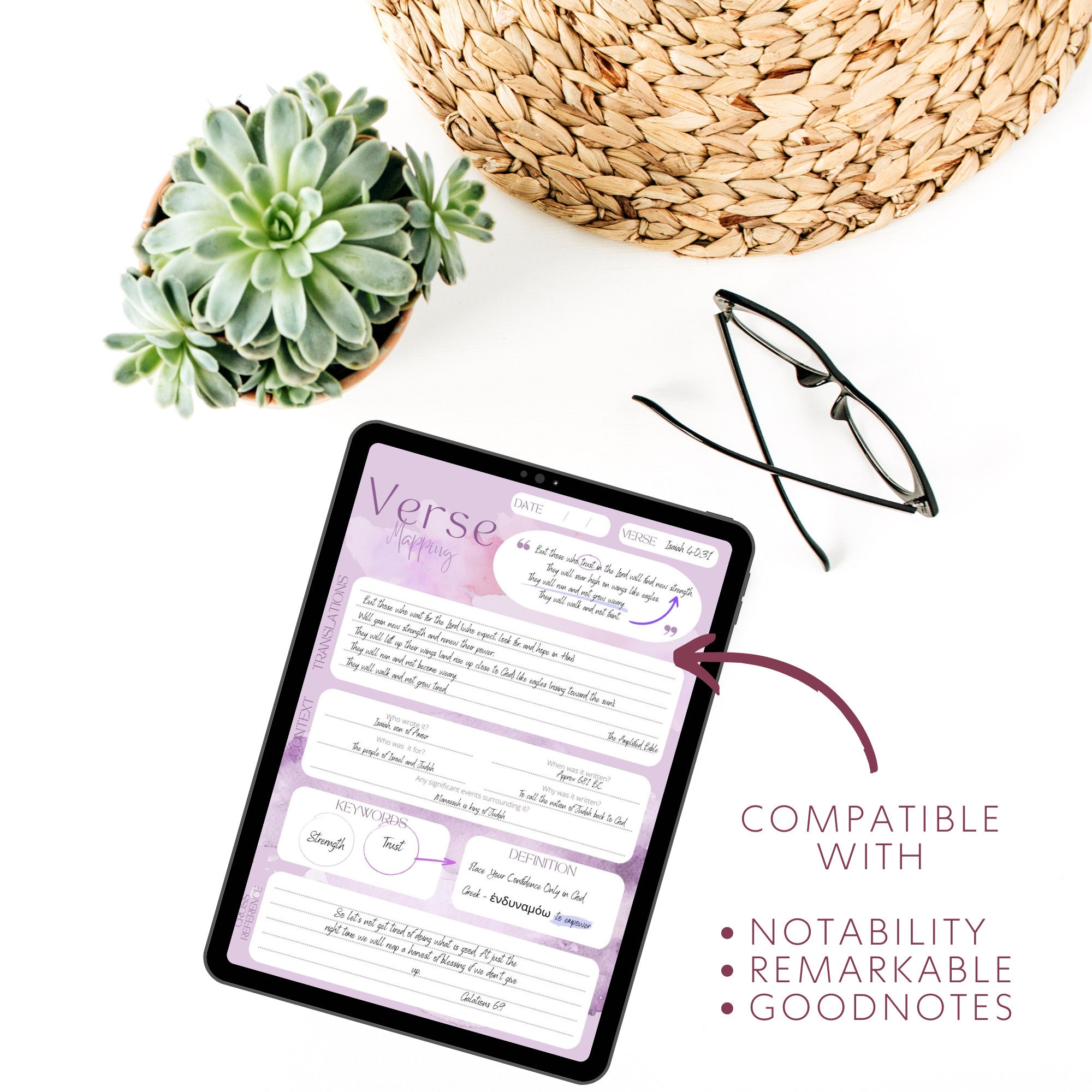 Printable Bible Verse Mapping Template Scripture Mapping Printable ...