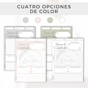 Spanish Chapter Summary Printable Resumen Del Capitulo Chapter Notes ...