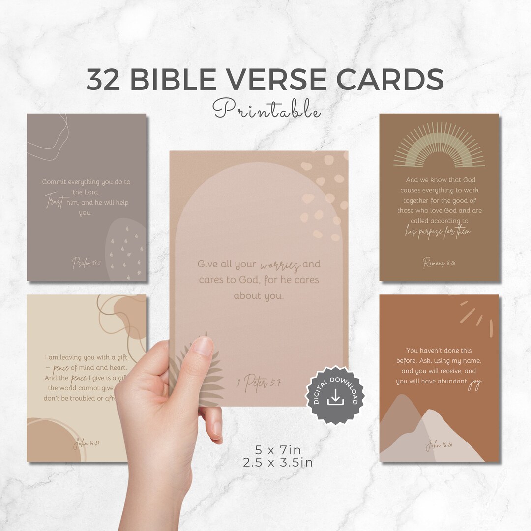 Printable Bible Scripture Cards Bible Verse Card Women Scripture Memory ...
