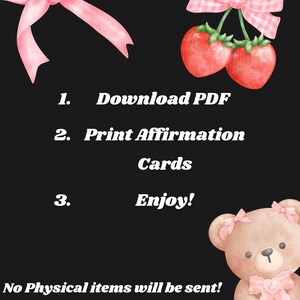 Coquette Self Love Affirmation Cards, 40 Cute Pink Aesthetic Cards ...