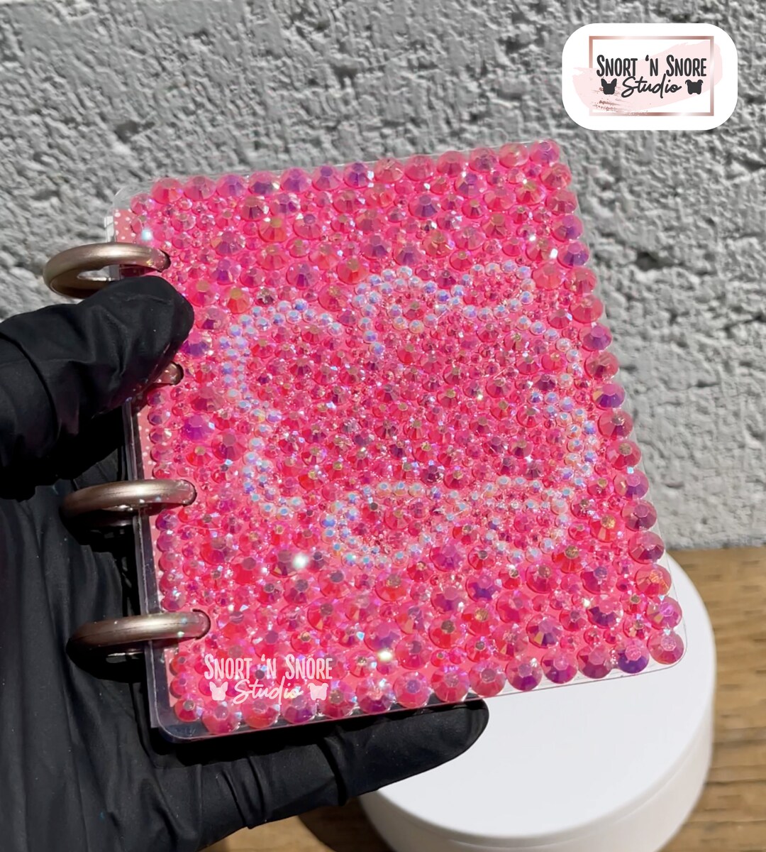 Sparkle Discbound Refillable Small Notebook | Glitz & Bedazzled Happy ...