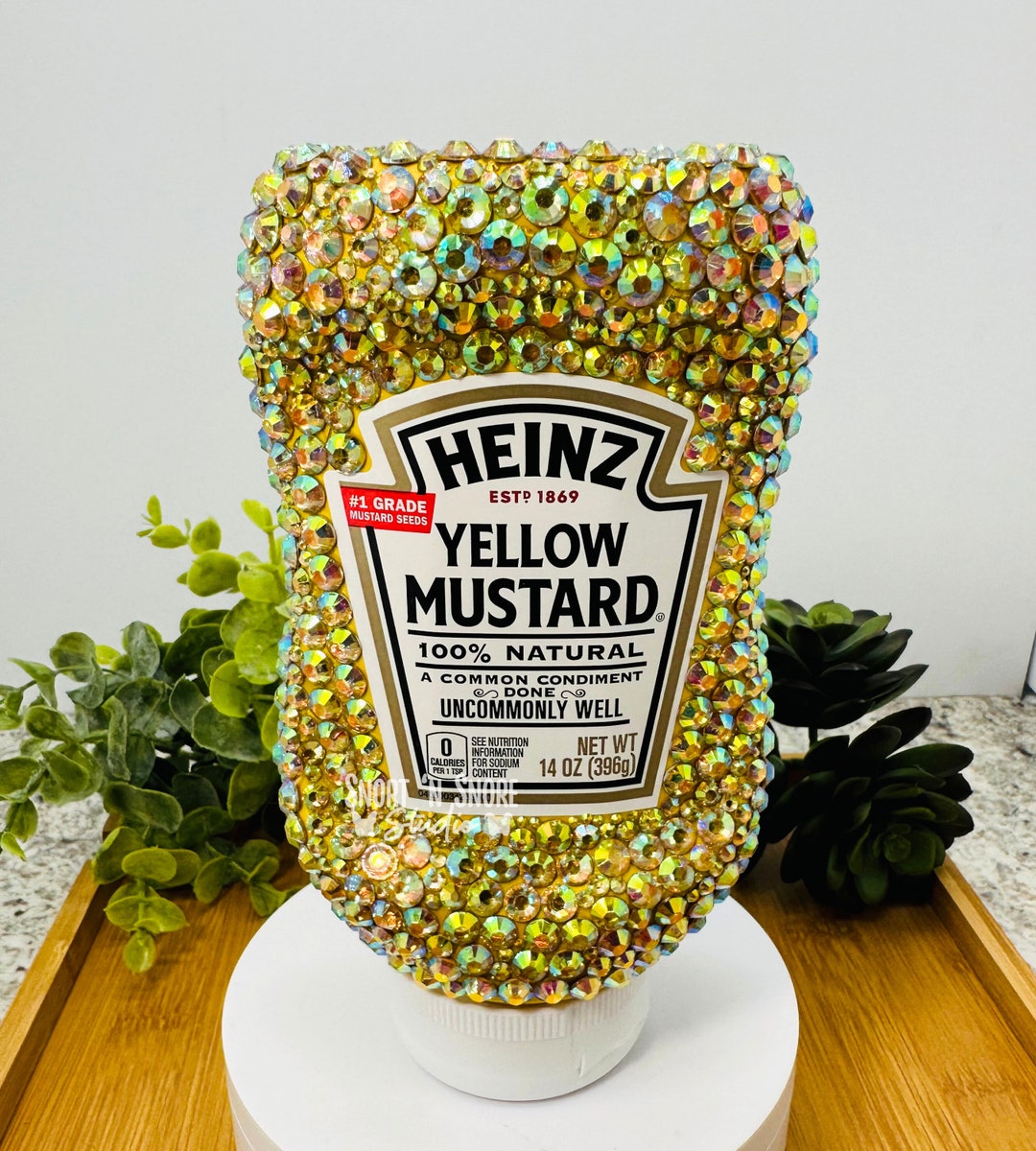 Bedazzled Heinz Yellow Mustard | Unique Glitz & Glam for Your Table ...