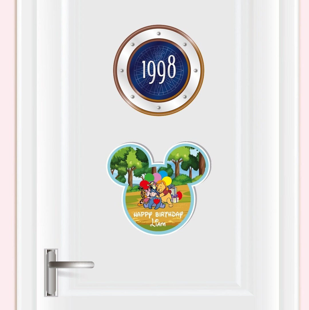 Winnie the Pooh and Friends Birthday Cruise Adoorable Door - Etsy