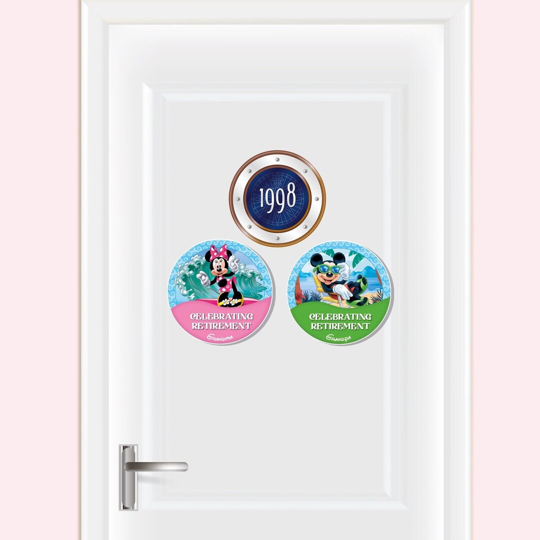 Mickey and Minnie Retirement Adoorable Door Magnets - Etsy