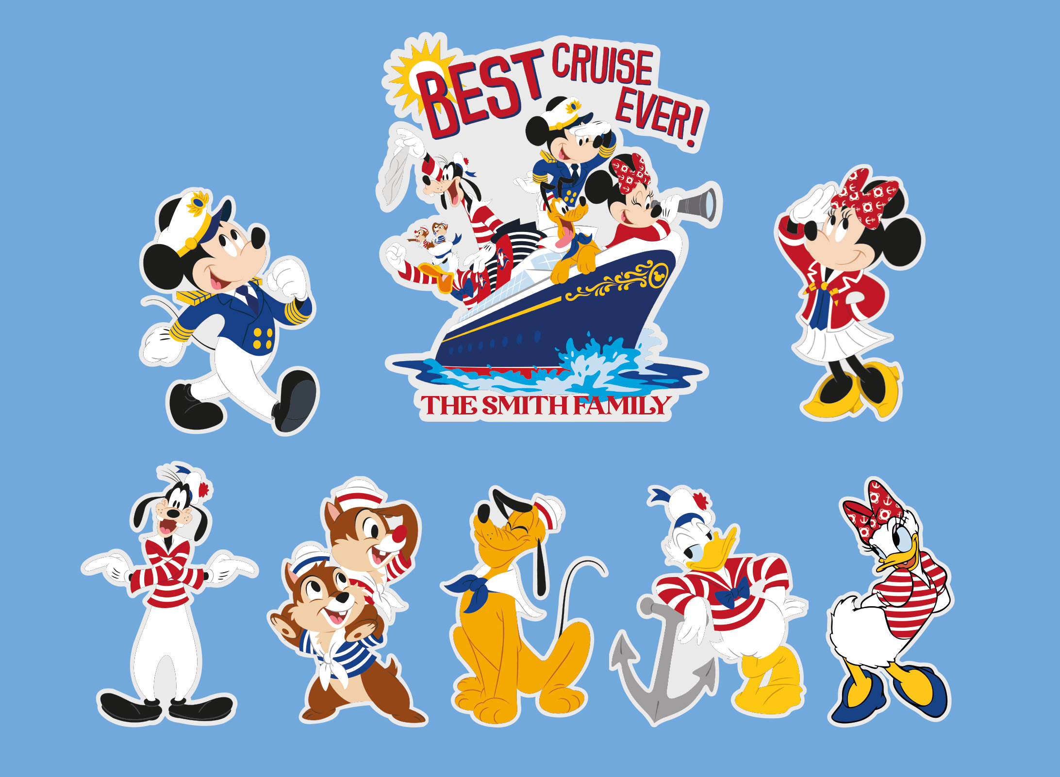 Mickey and Friends Cruise Adoorable Door Magnets - Etsy