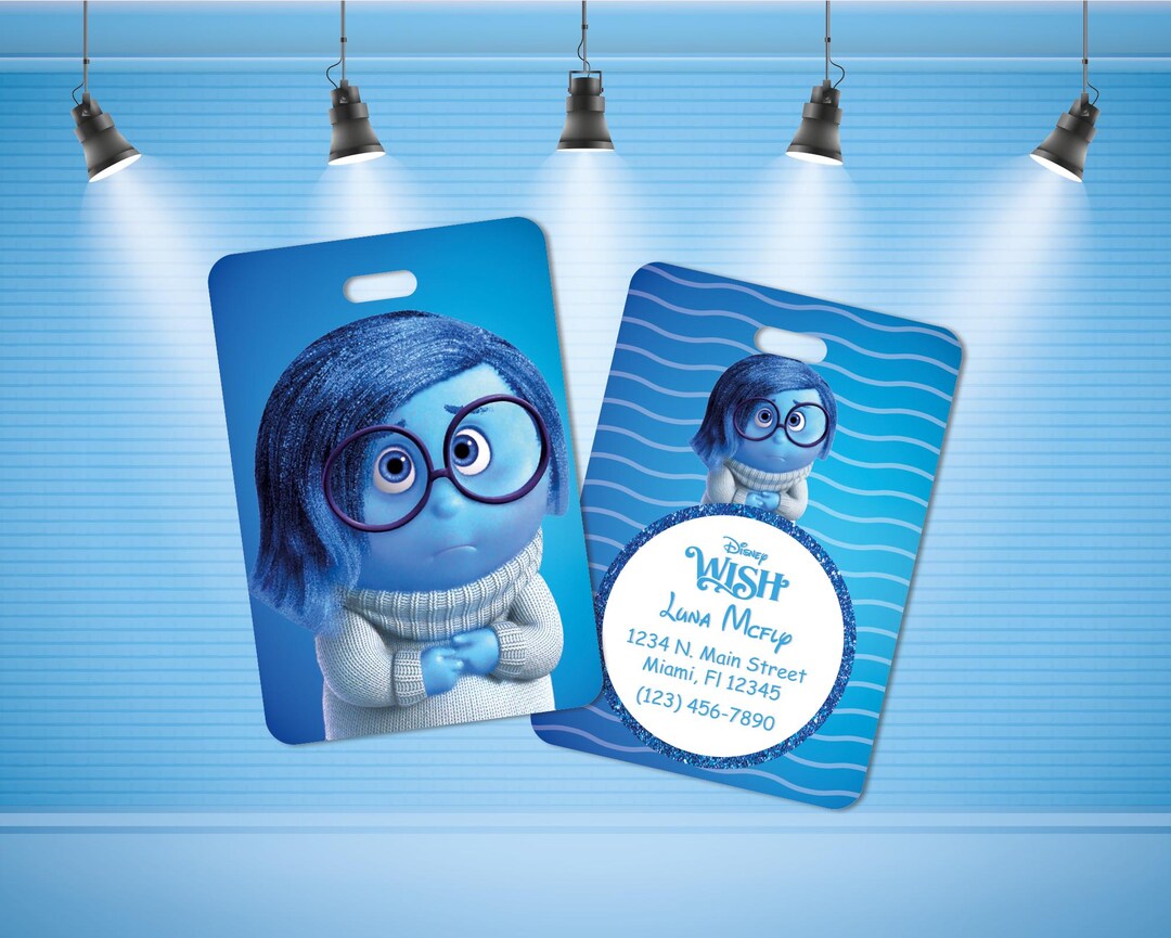 Inside Out Luggage & Backpack Tags Front and Back - Etsy