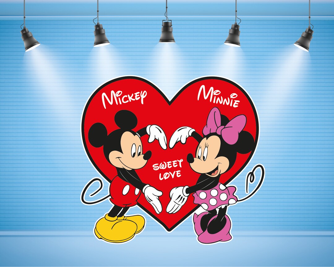 Mickey and Minnie Sweet Love Adoorable Door Magnets - Etsy