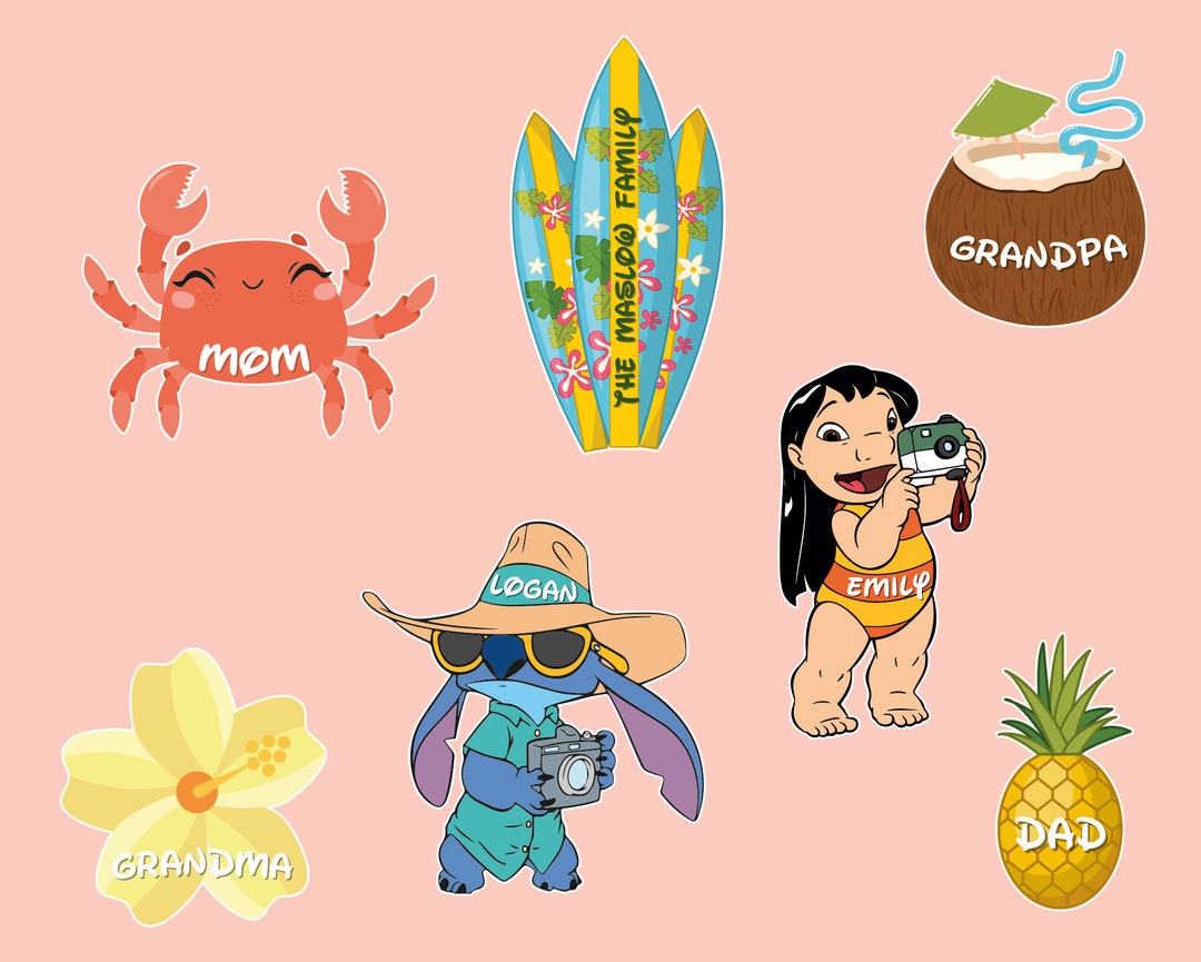 Lilo and Stitch Cruise Adoorable Door Magnets - Etsy Canada