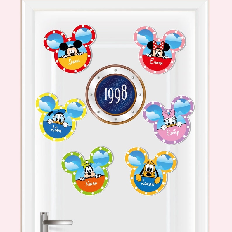 Mickey and Friends Cruise Adoorable Door Magnets - Etsy
