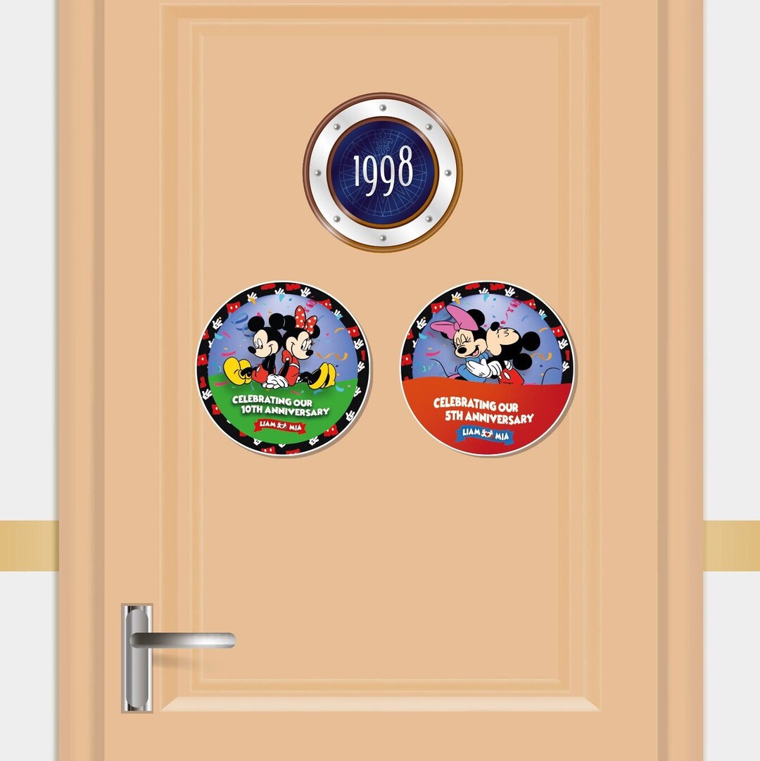 Mickey and Minnie Anniversary Adoorable Door Magnets - Etsy