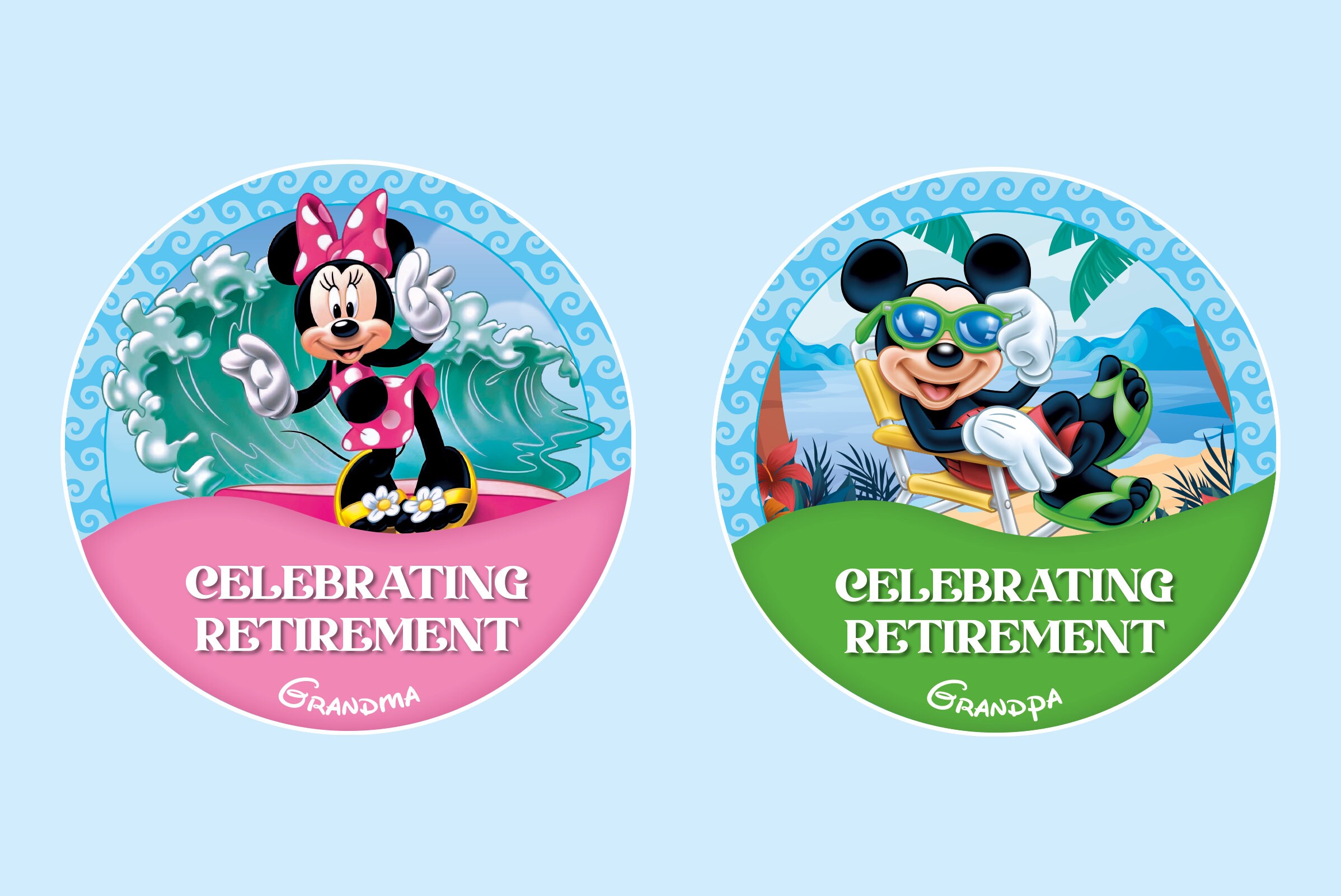 Mickey and Minnie Retirement Adoorable Door Magnets - Etsy