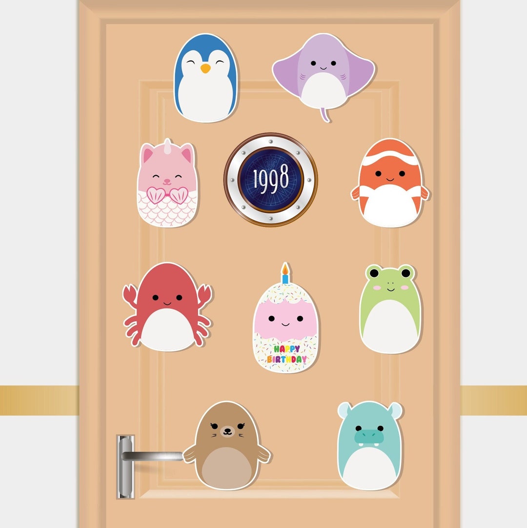 Squishmallows Cruise Adoorable Door Magnets - Etsy