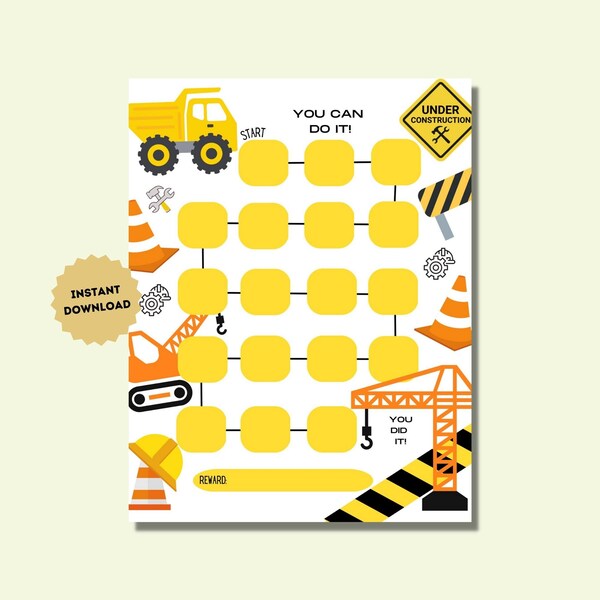 Tractor Reward Chart - Etsy
