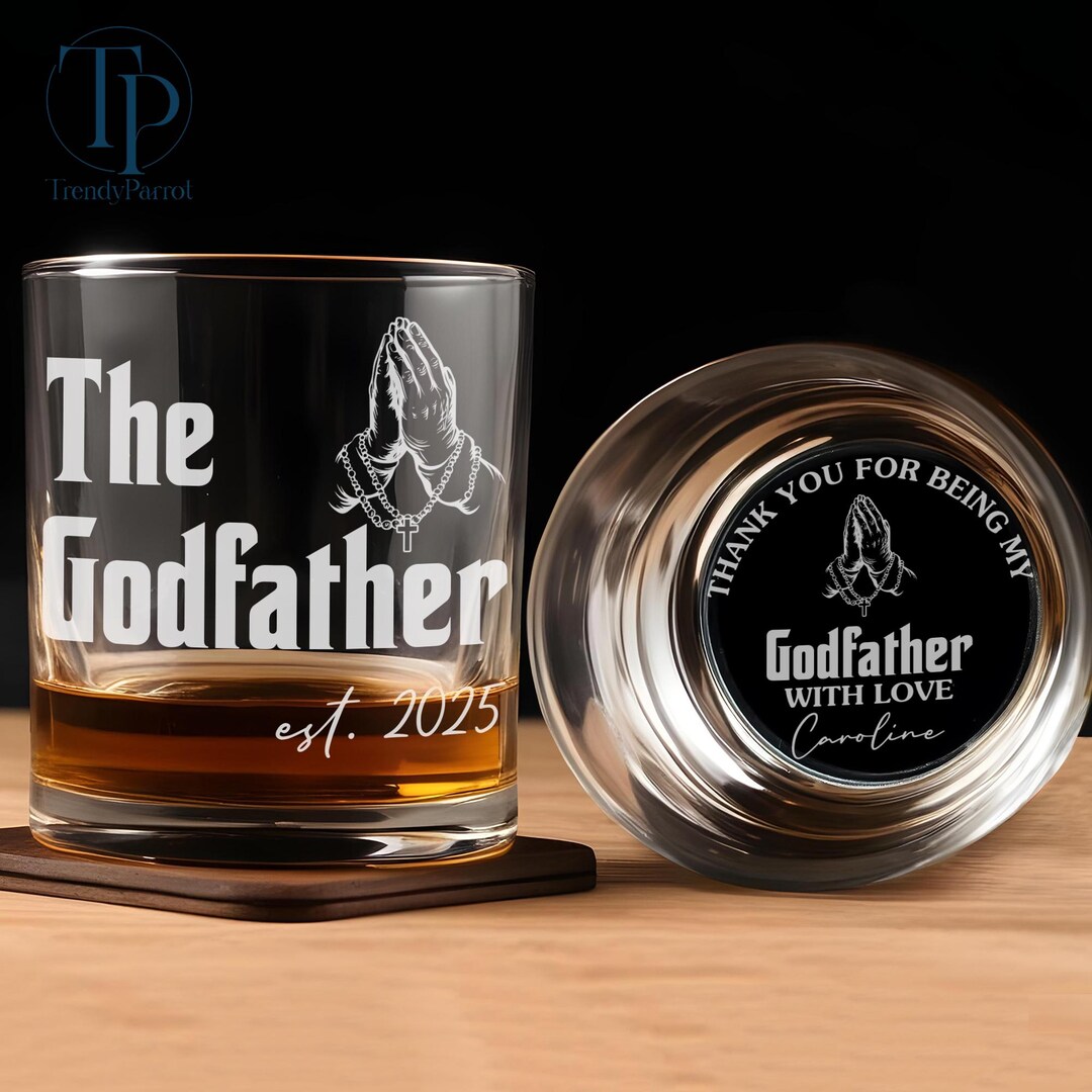 Personalized the Godfather Whiskey Glass 11oz, Godfather Engraved Rock ...