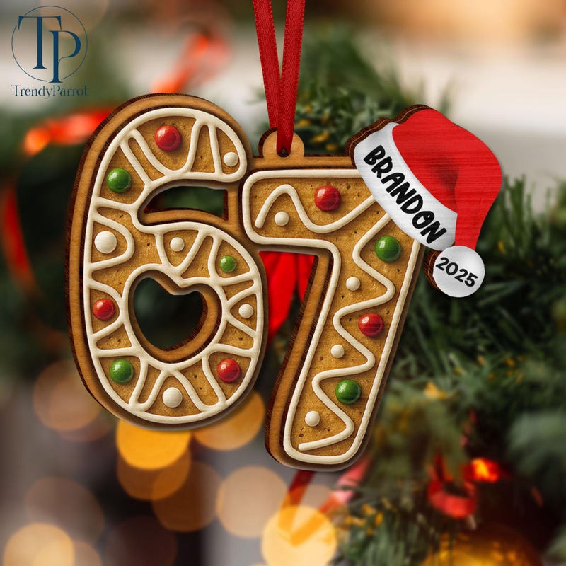 Santa Says 67 Ornament - Etsy