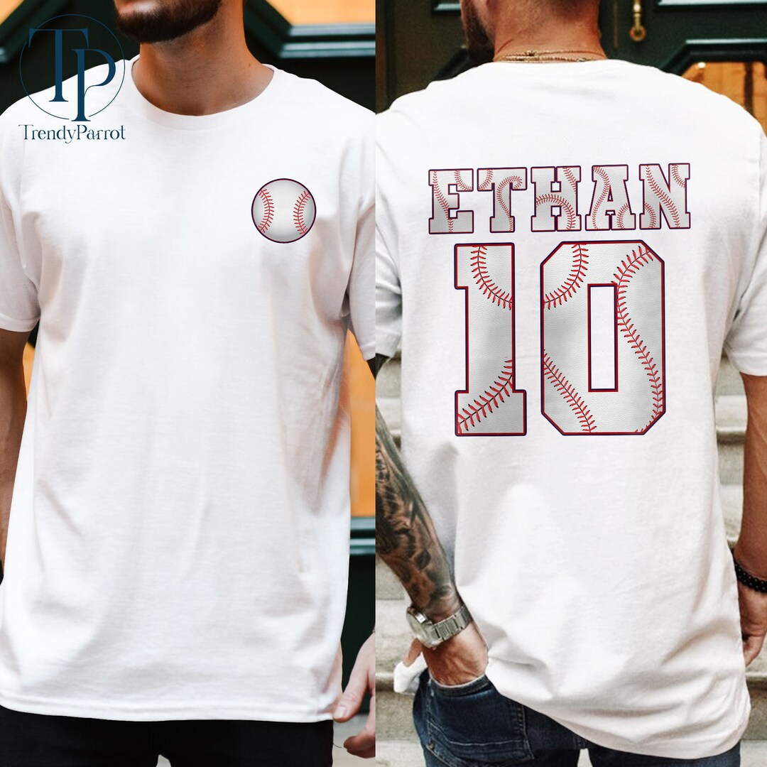 Baseball Shirt for Men, Baseball Custom Number and Name Shirt, Baseball ...