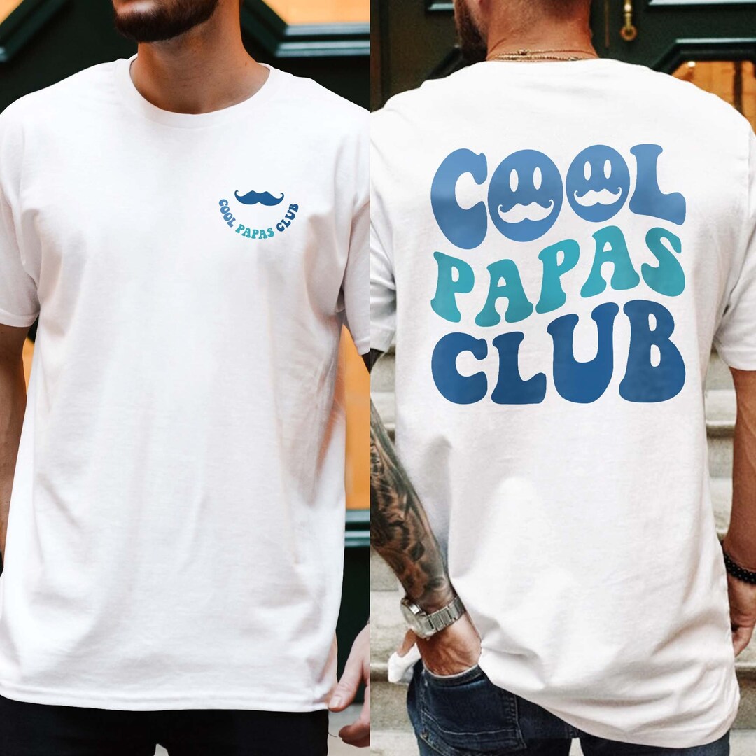 Cool Papas Club Shirt for Men, Cool Grandpa Sweatshirt, Funny Papa ...